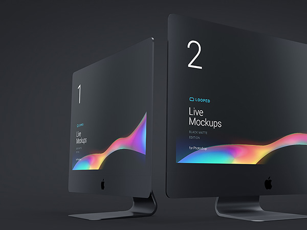 Free 8 Black Matte Apple Devices Mockups | Theme-UI