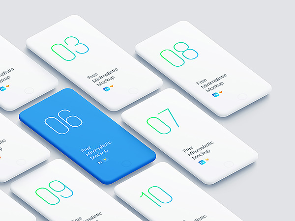 Free Minimalistic Phone Mockups | Theme-UI