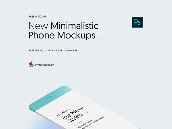 New Minimalistic Phone Mockups | Theme-UI