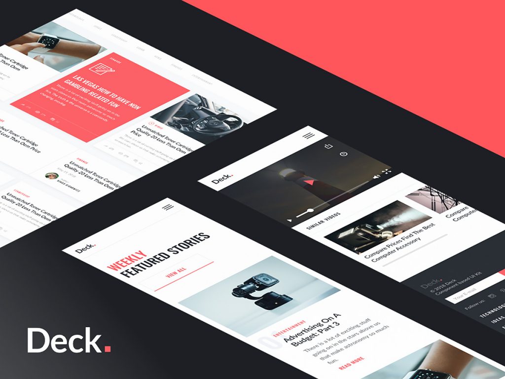 Deck - Free Card-style UI Kit for Sketch and Photoshop | Theme-UI