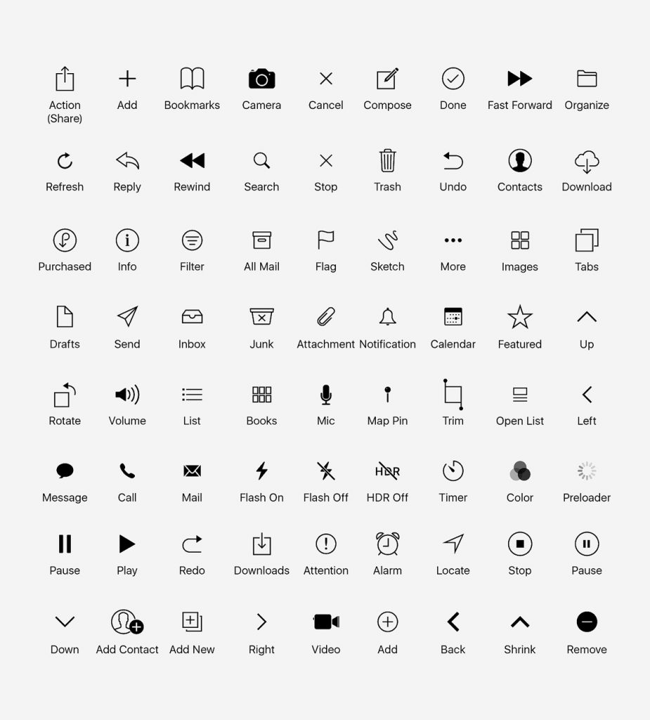 Free Native iOS10 and iOS11 Icon Sets | Theme-UI