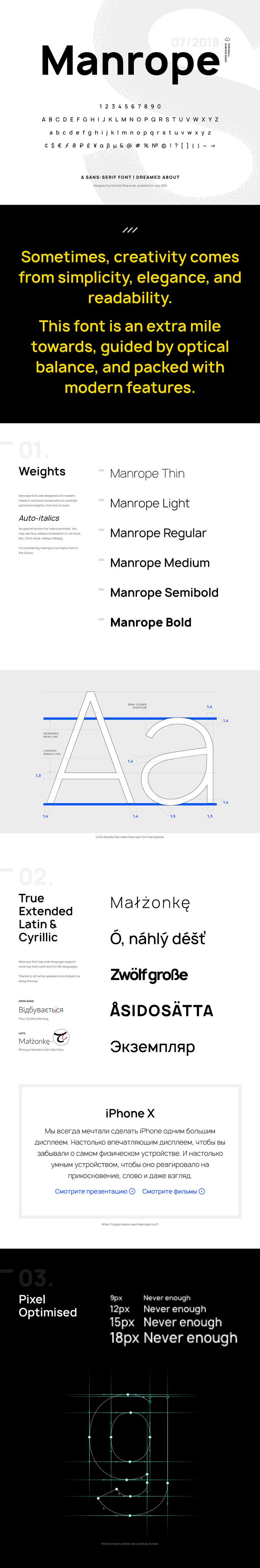 Manrope - Modern Geometric Sans Serif Free Font | Theme-UI
