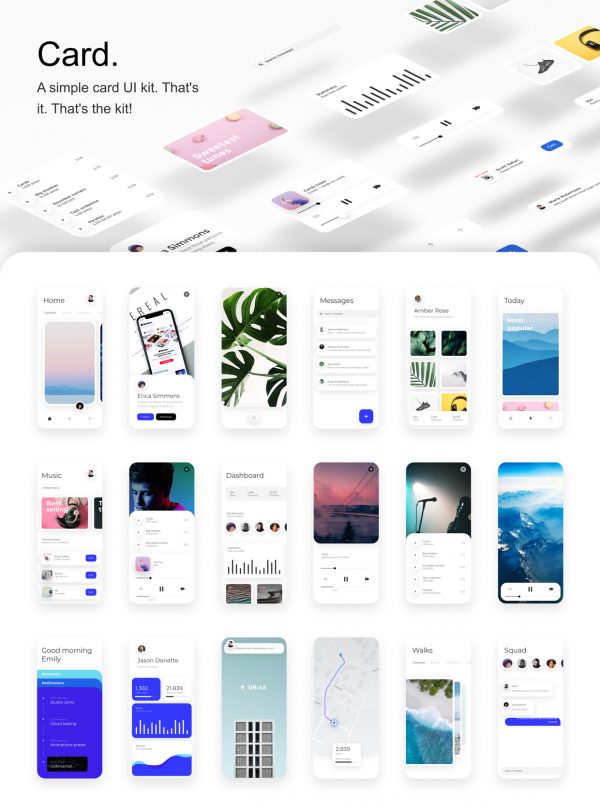 Card Free UI Kit | Theme-UI