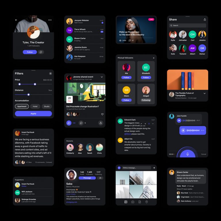 Social UI Kit | Theme-UI