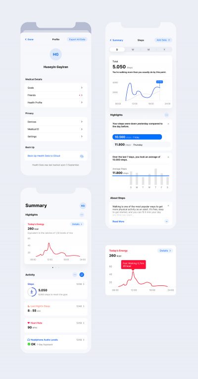 Health App Free UI Kit | Theme-UI Health App Free UI Kit | Theme-UI