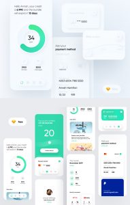 Telco Skeumorph App Free UI Kit | Theme-UI