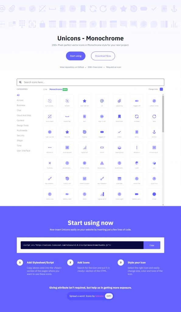 Unicons Monochrome - 200+ Free Icons in Monochrome Style | Theme-UI