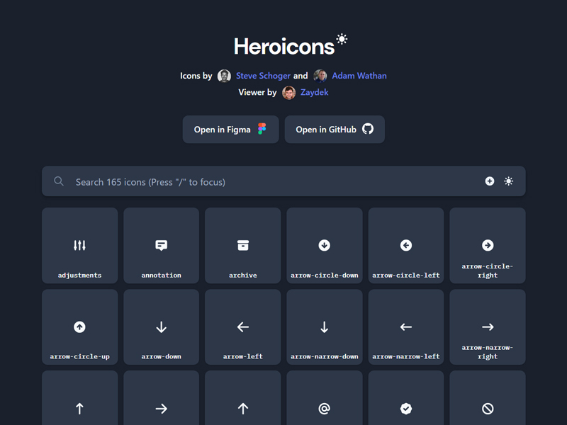 Heroicons - Free Open Source Icons | Theme-UI