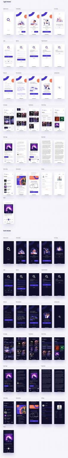 Audibooks - Free Audio Book UI Kit for Figma | Theme-UI