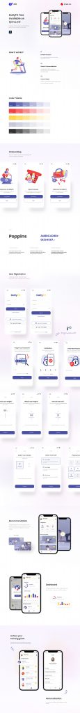 DailyFit — Fitness Activity App Free UI Kit | Theme-UI