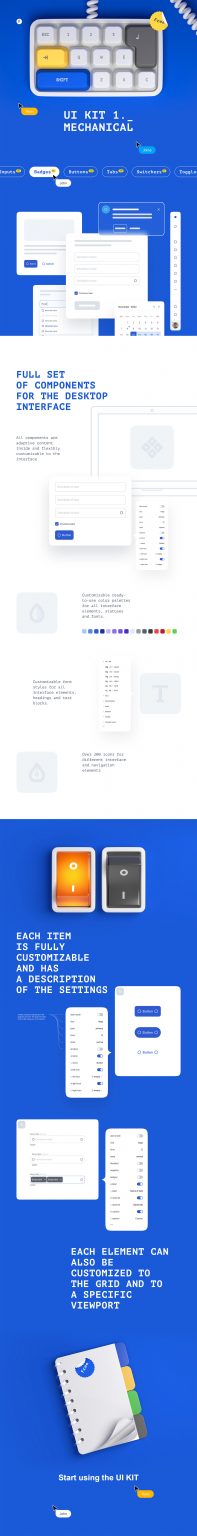 Mechanical UI Kit - Free UI Kit for Desktop Interfaces | Theme-UI