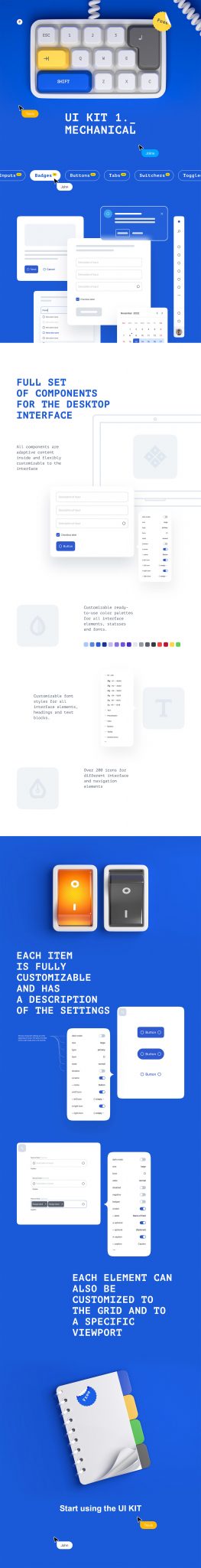 Mechanical UI Kit - Free UI Kit for Desktop Interfaces | Theme-UI
