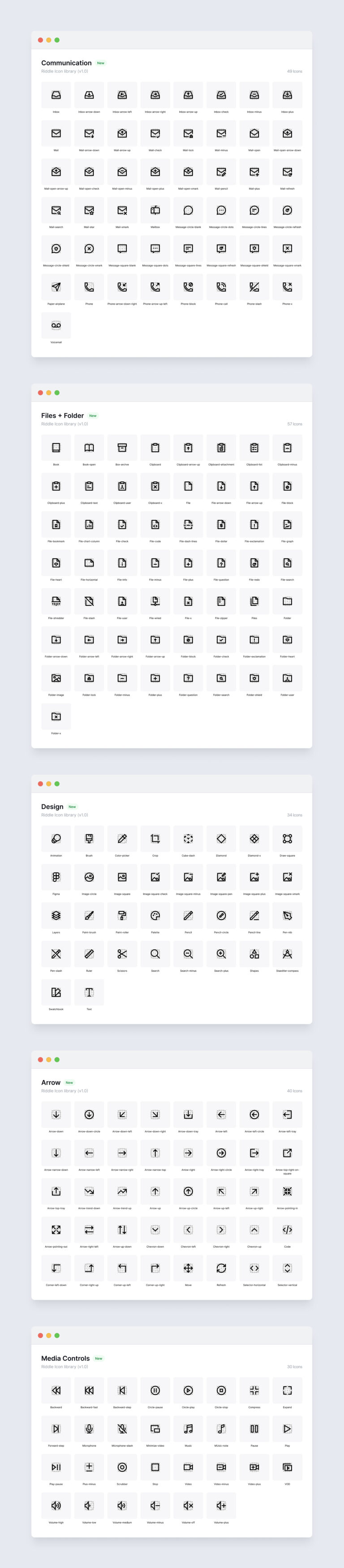 Riddle Free Icon Set | Theme-UI