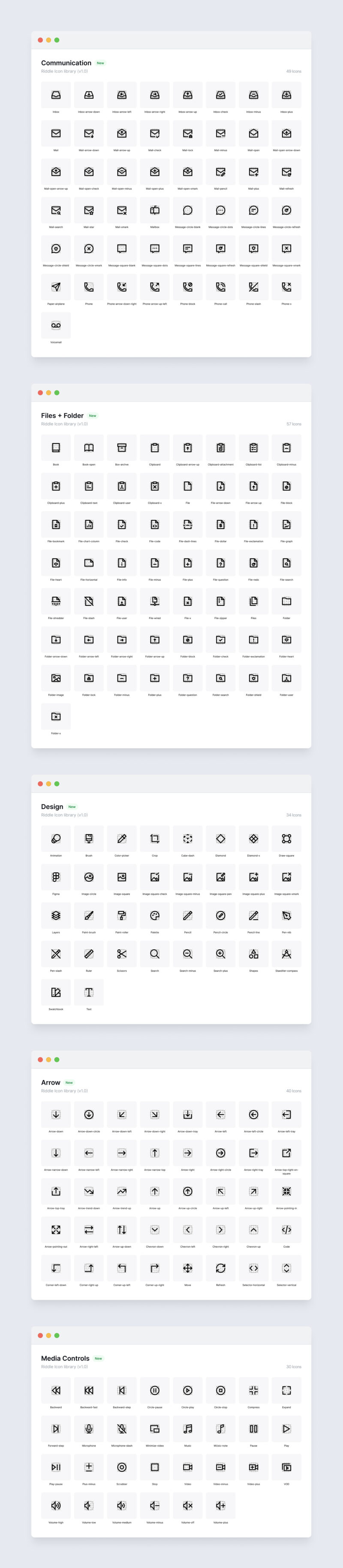Riddle Free Icon Set | Theme-UI