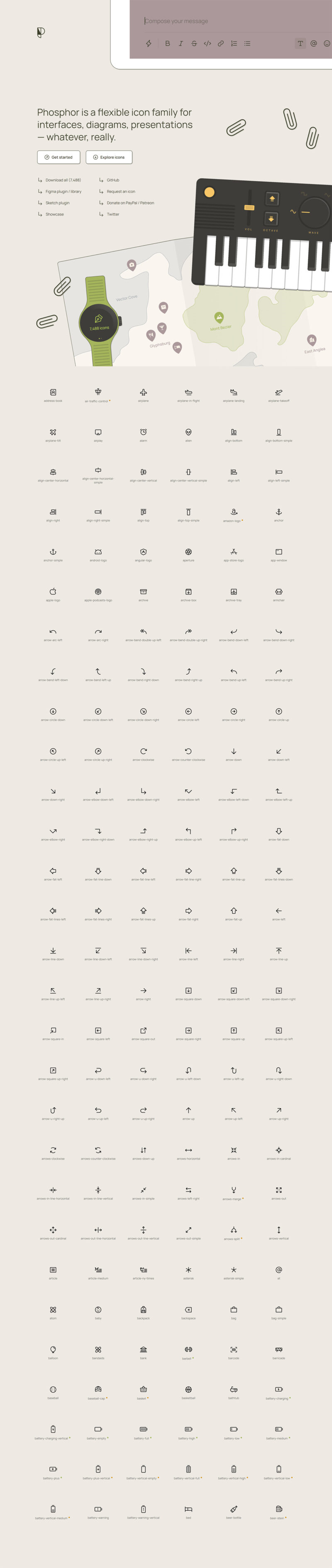 Phosphor Icons - Free Icon Library | Theme-UI