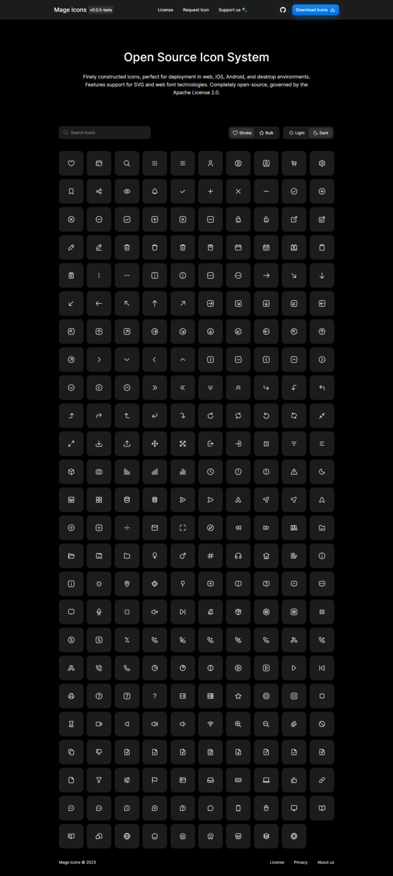 Mage Icons - Free Icon Set | Theme-UI