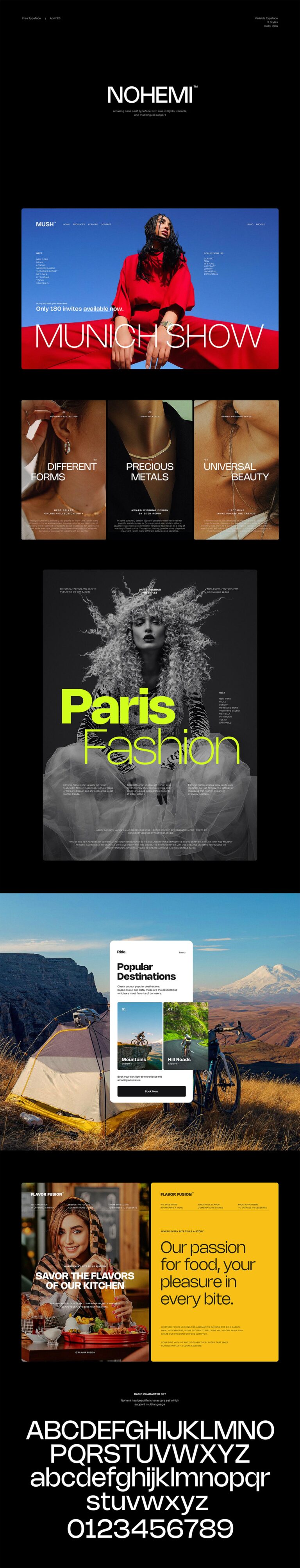 Nohemi Free Font | Theme-UI