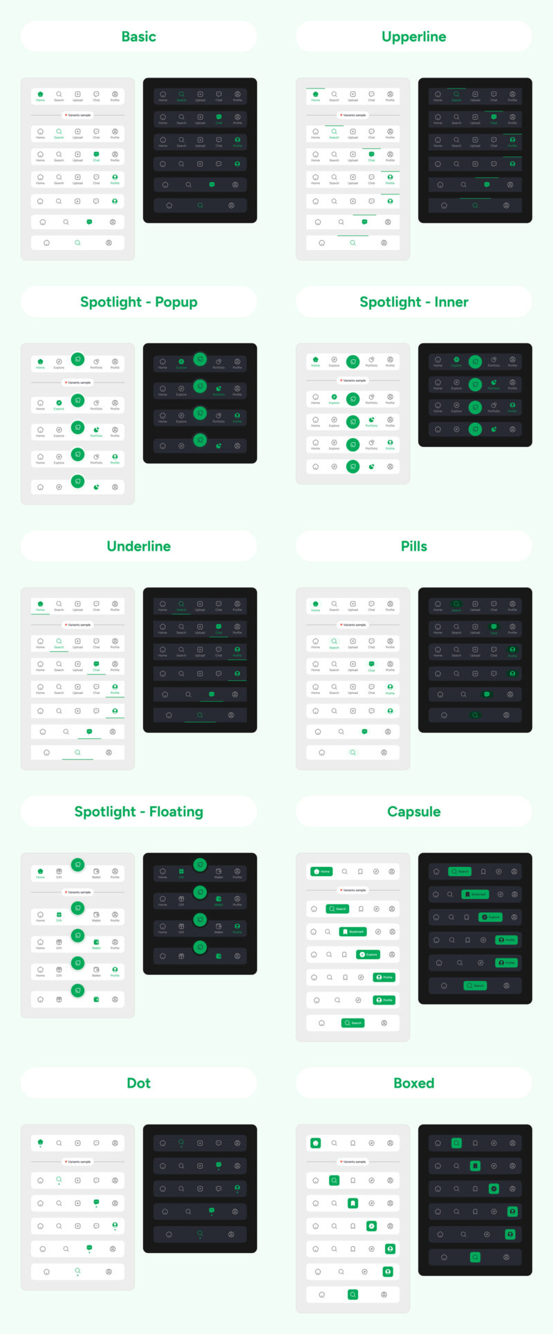 10+ Bottom Navigation Bar Free UI Kit | Theme-UI