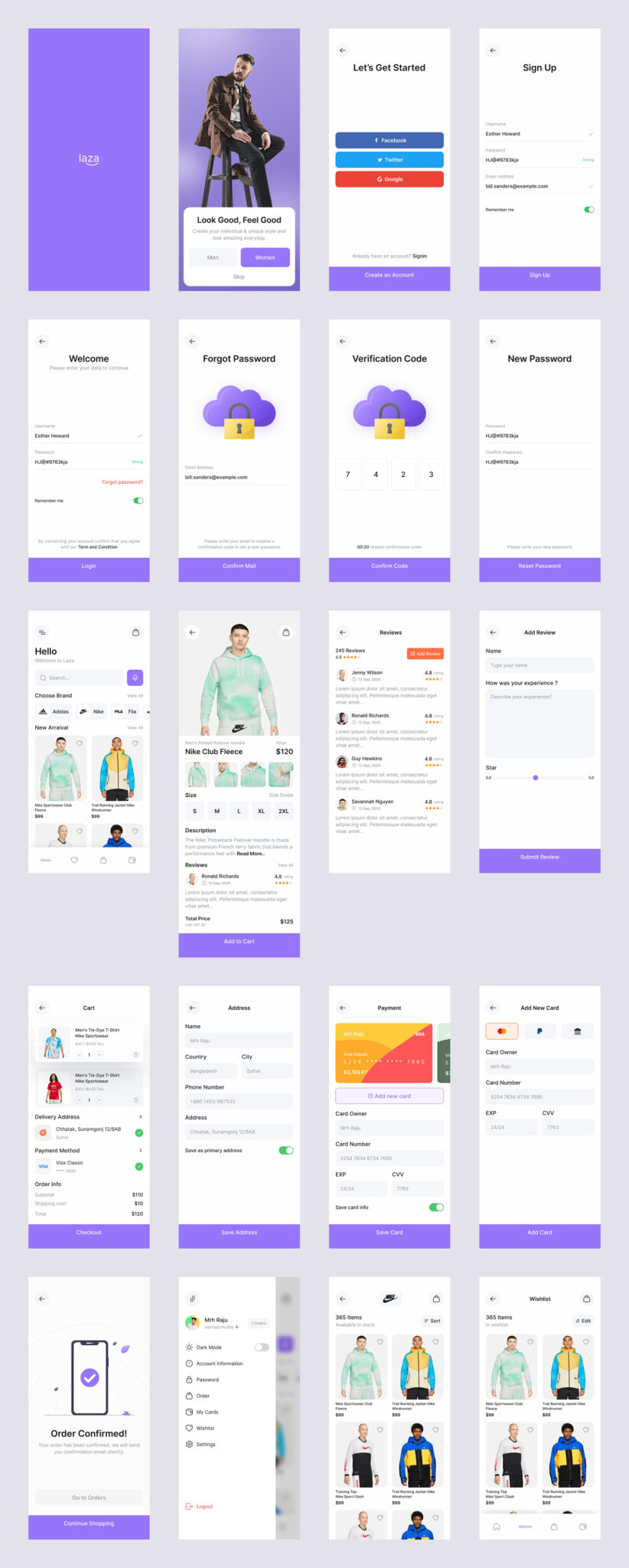 Laza - E-commerce App Free UI Kit | Theme-UI